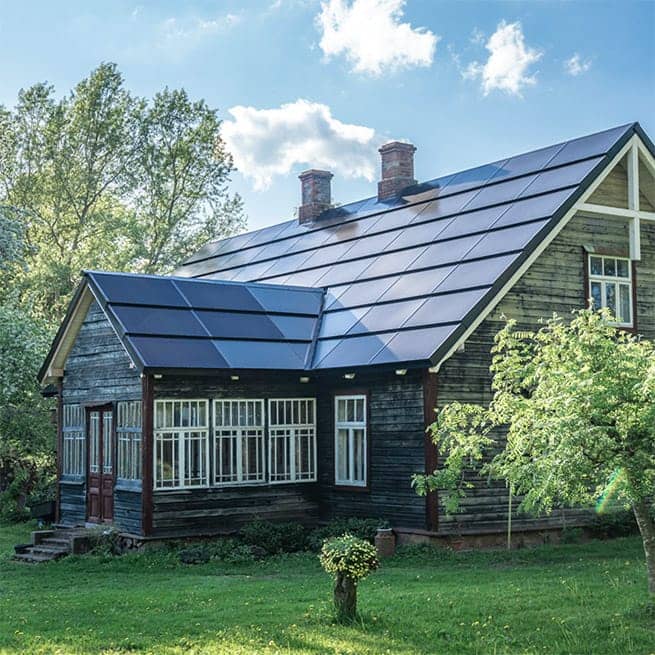 Solcellstak (soltak): Pris på Integrerade Solceller & Takpannor